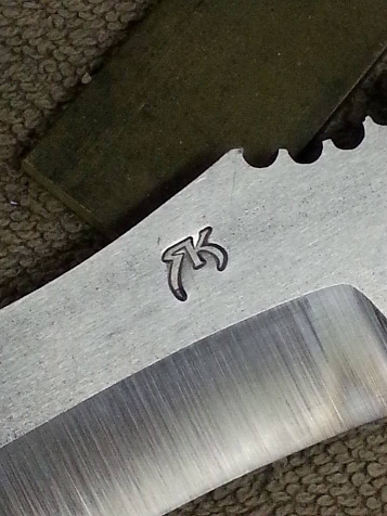 Rustick Knives Uses Durable Steel Stamps to Stamp Handmade Knives