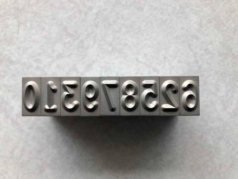 Hilti Marking Characters Steel Type