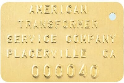 Custom ID Tags - Embossed ID Tags | Durable Technologies